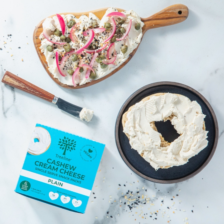 Plain Non-Dairy Cashew Cream Cheese Snack Packs – Treeline Cheese