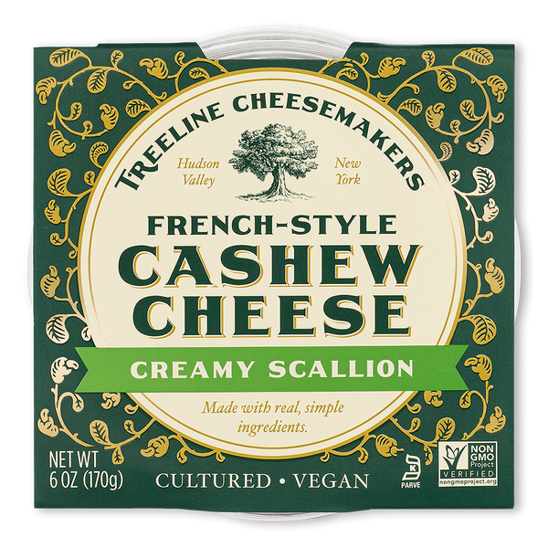 Creamy Scallion French-Style Cashew Cheese – Treeline Cheese